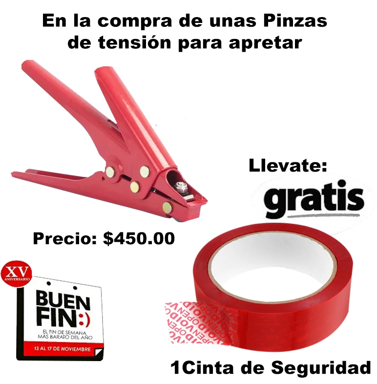 Pinzas De Tensión Para Apretar Cinchos De Plástico 2.4 A 9mm y Cinta de ...